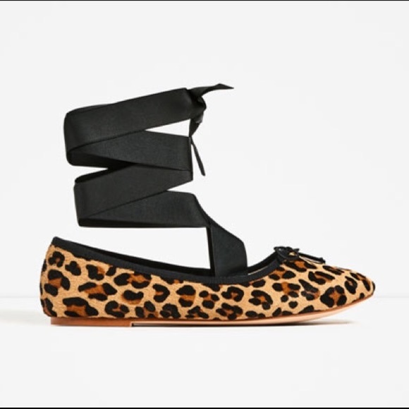 Zara | Shoes | Zara Leopard Print Ballet Flats | Poshmark